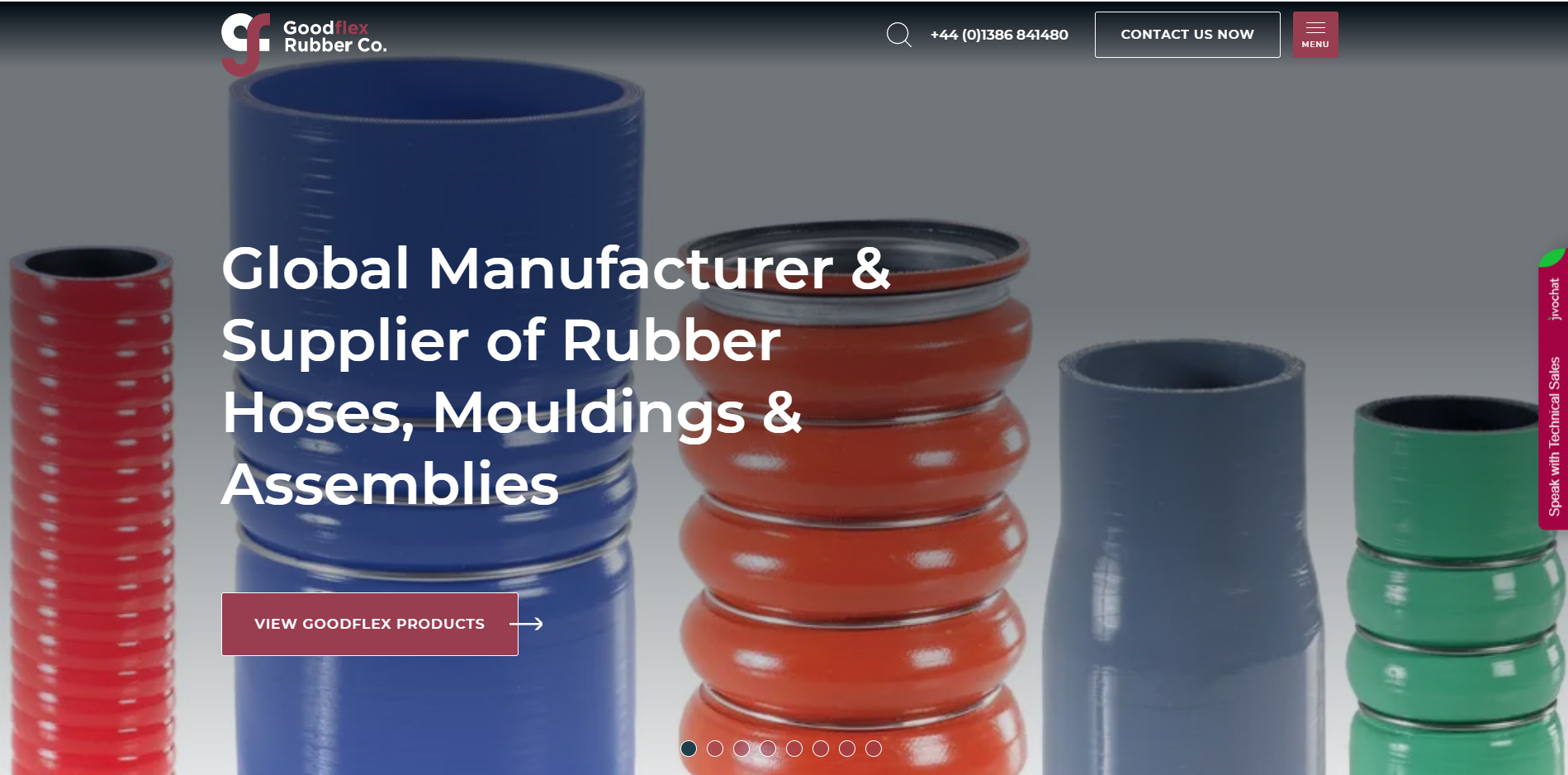 Goodflex Launches New Website | Rubber Hose Manufacturer